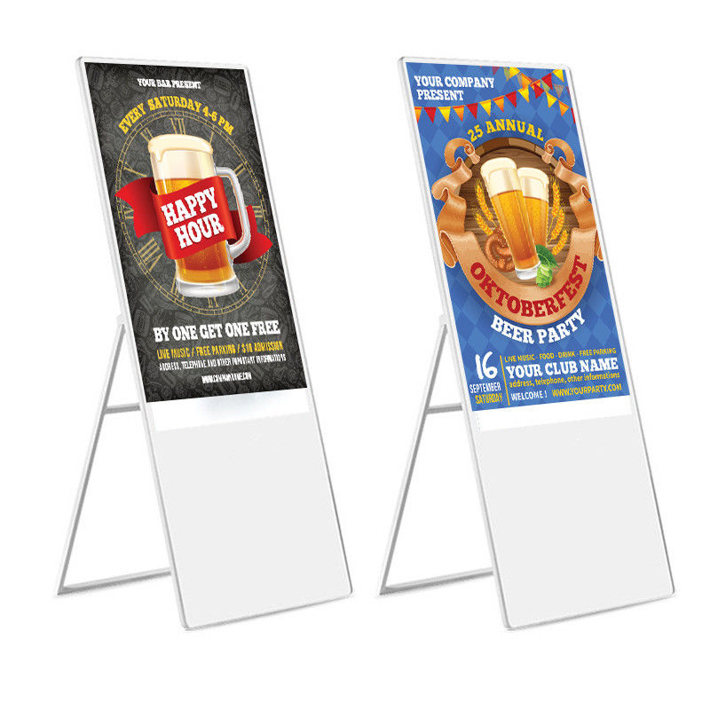 55 inch customize LCD 4k screen ultra thin portable digital signage for ...