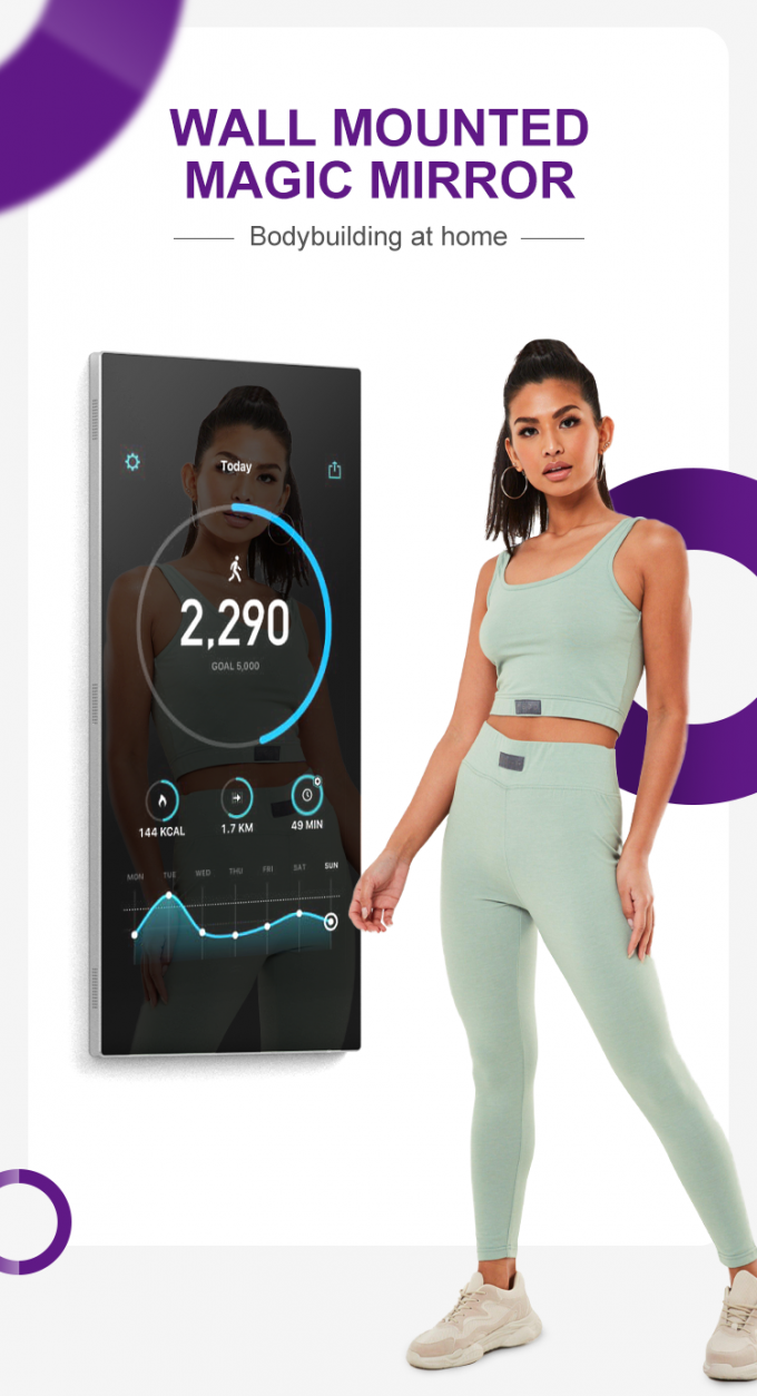 Wall Mounted Magic Mirror Digital Signage