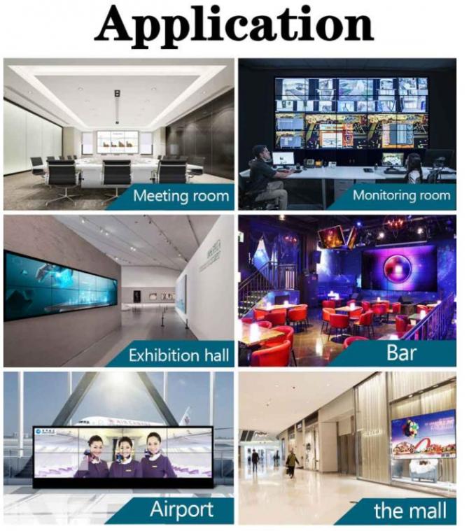 46 55 Inch 3x4 4x4 4K Lcd Video Wall Controller Digital Signage LCD Display