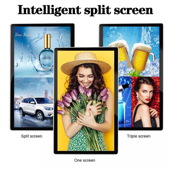 Android OS Wall Mounted Digital Signage Long Panel Life 6 ms Response Time