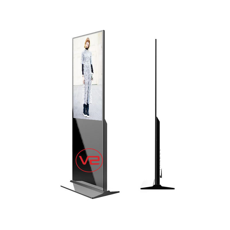 Interactive Floor Standing Digital Signage 49 Inch Full HD 1920*1080 ...