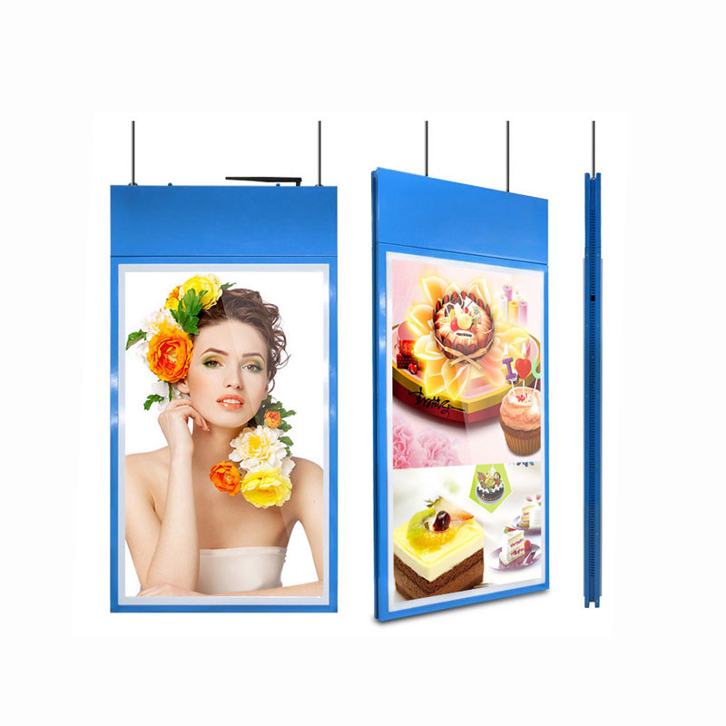 43 Inch Double Sided Hanging LCD Screen Ultra Thin Brightness 450 Cd/M² ...