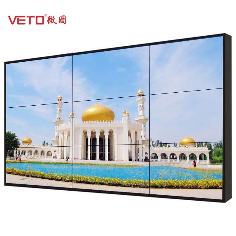LCD HD 3x3 Video Wall 3840x2160 Large Format Vivid Image Layout 60000 ...