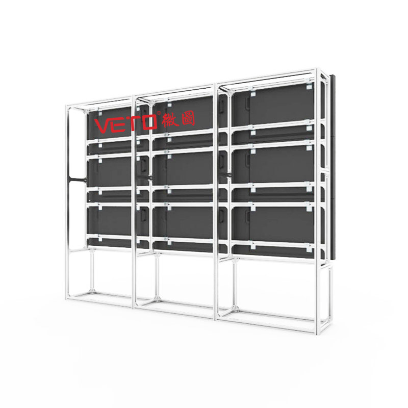 LCD HD 3x3 Video Wall 3840x2160 Large Format Vivid Image Layout 60000 ...