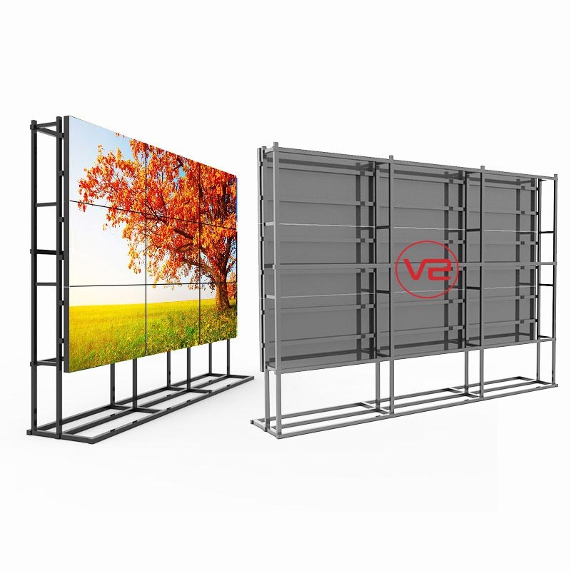 3x3 LCD Ultra Narrow Bezel Video Wall 1.8mm 3840x2160 High Color Uniformity