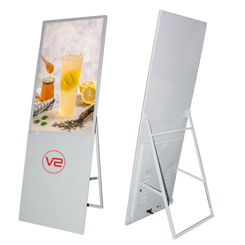 4K Portable Digital Signage Display Indoor 941.18×529.41mm Vivid Image ...