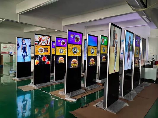 Vertical Floor Stand Digital Signage 55inch Indoor Multi Touch LCD Screen