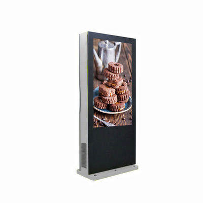 4K 82 Inch Bus Stop Outdoor Interactive Kiosk Ultra Bright Waterproof ...